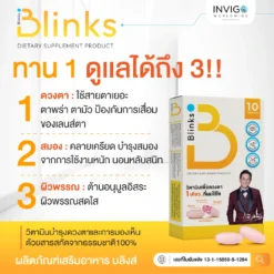 Blinks บลิ๊งส์ วิตามินบํารุงสายตา อาหารเสริมบํารุงสายตา ถนอมสายตา